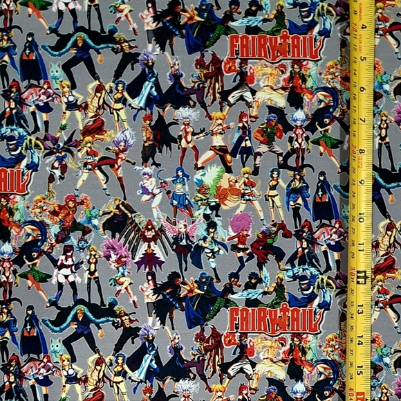 Other | Fairy Tail Anime Fabric 1 Yard 36x58 | Poshmark